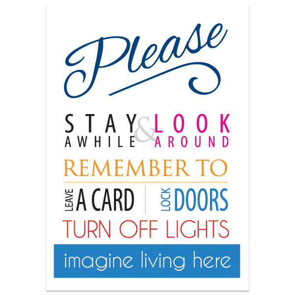 Welcome Sign – Creative Series – Multi colour – Studio 4 Signs