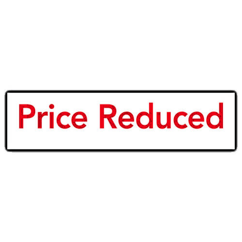 Sign Riders – Price Reduced – red text/white background – Studio 4 Signs